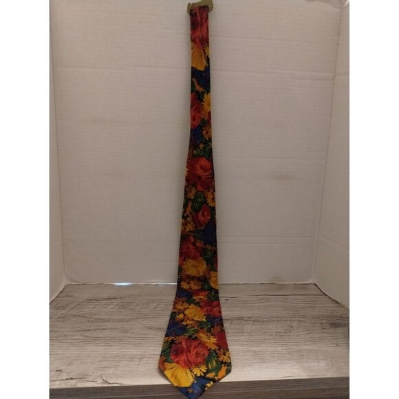 GENERRA | Accessories | Vintage Generra Floral Tie 58 Multicolor Rayon ...